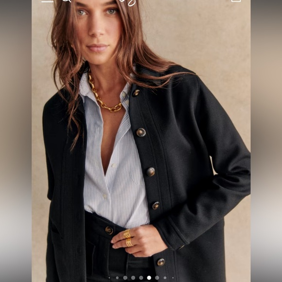 Sezane | Jackets & Coats | Szane Will Jacket In Black | Poshmark